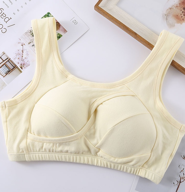 Cotton Anti-expansion Anti-Sag Gathering Adjustment Sports Bra ...